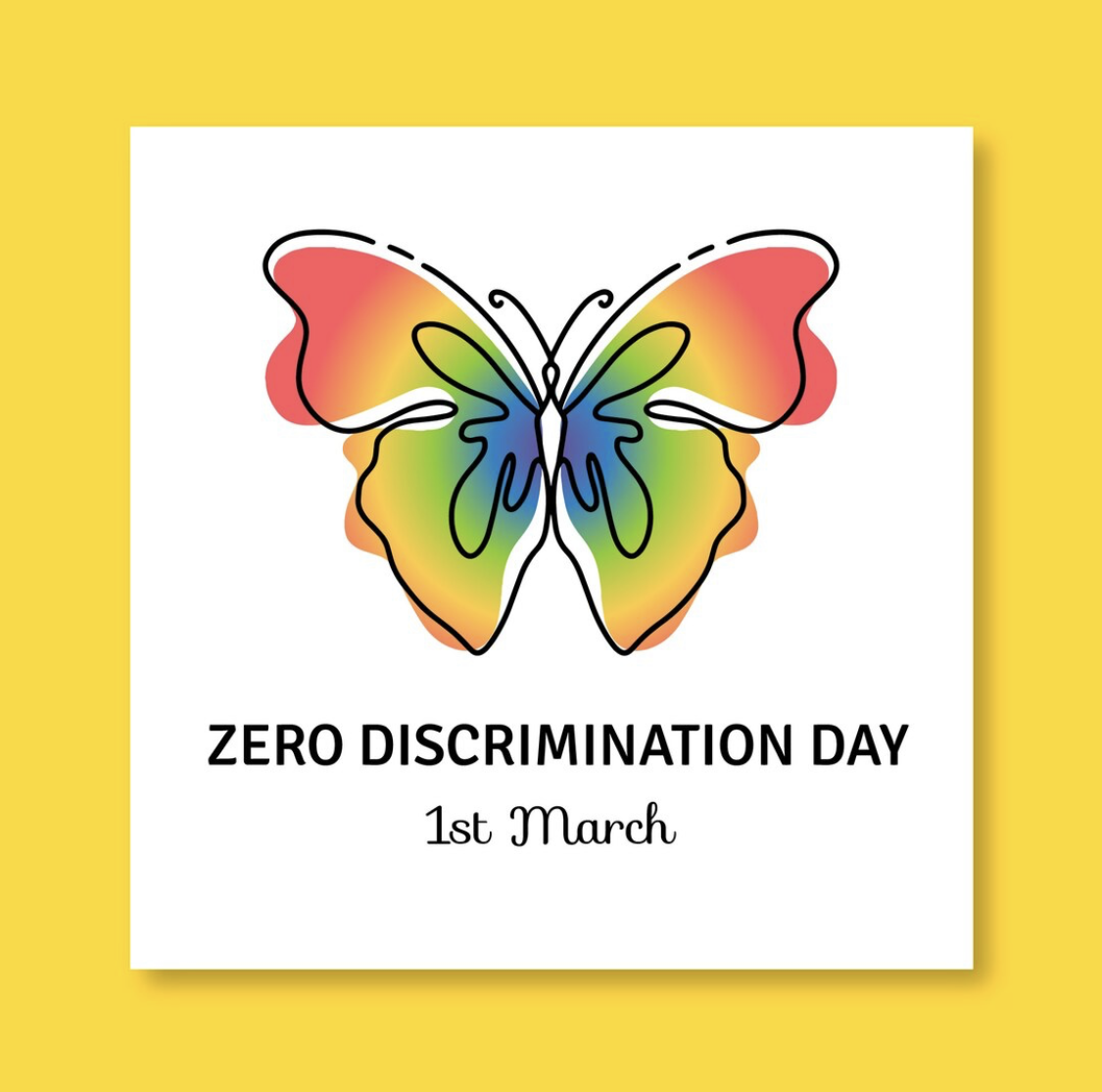 The Origin of the Butterfly Symbol for Zero Discrimination Day